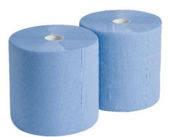 INDUSTRIAL ROLL 2 PLY BLUE - 400m x 27cm - Buy Paper Products in Ireland
