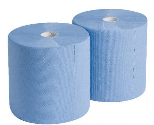 INDUSTRIAL ROLL 2 PLY BLUE - 400m x 27cm - Buy Paper Products in Ireland